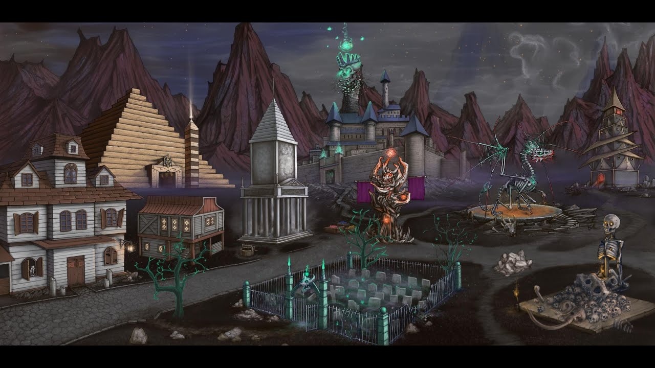 Necromancer town - HoMM2: The Succession Wars music extended - YouTube