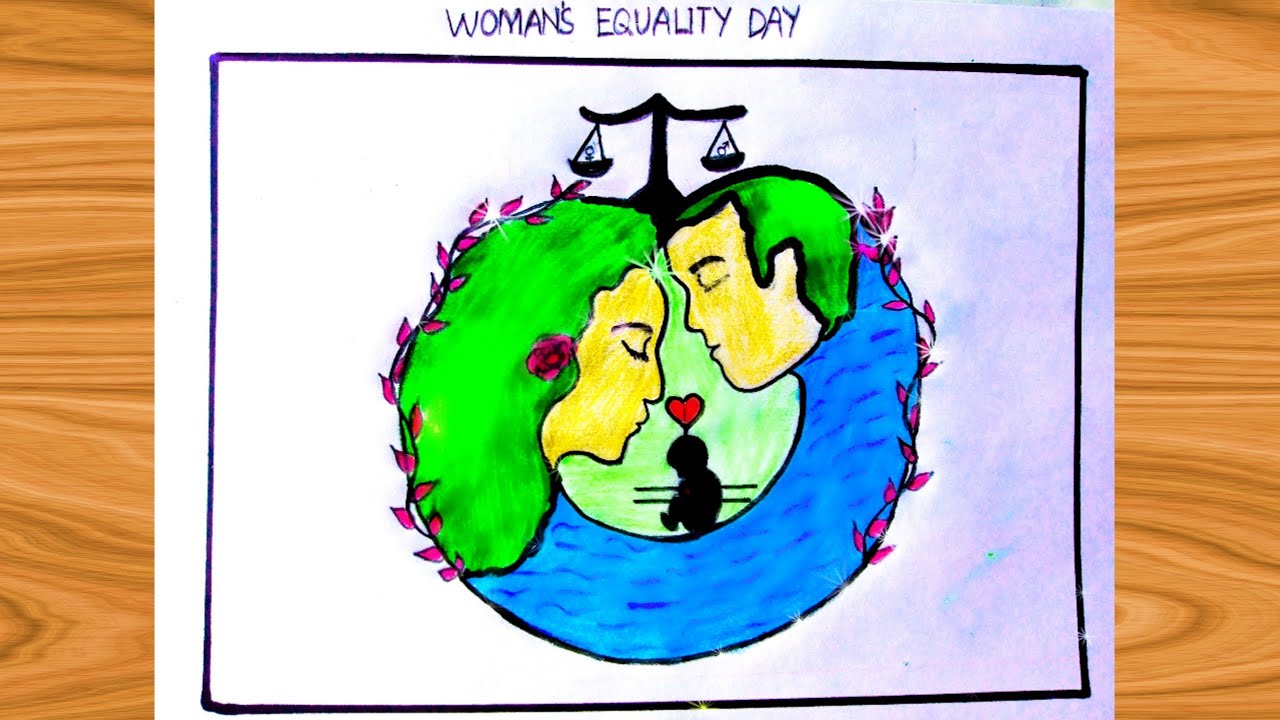 Women's Equality Day Poster Drawing . Gender Equality Day Drawing # ...