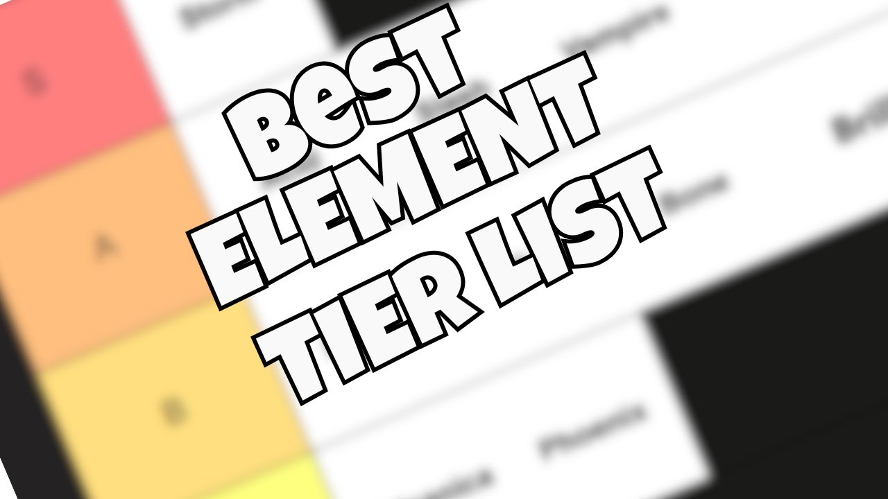 OFFICAL TYPE SOUL ELEMENT TIER LIST - YouTube