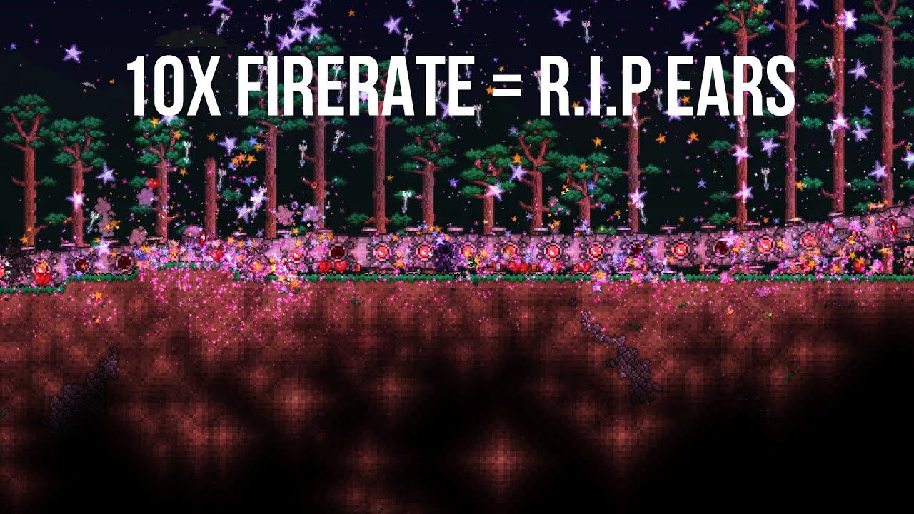 Terraria Bosses, But With Way Too Much Attack Speed - YouTube