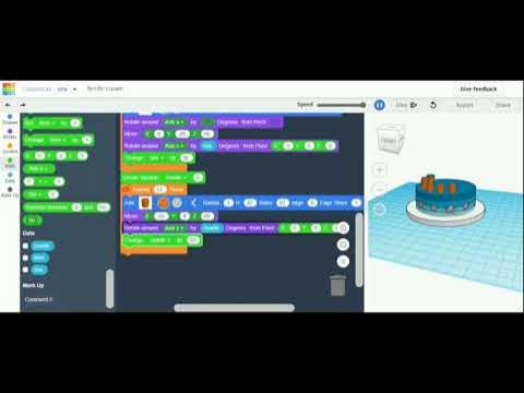 Tinkercad Codeblocks - How to Code a Birthday Cake - YouTube