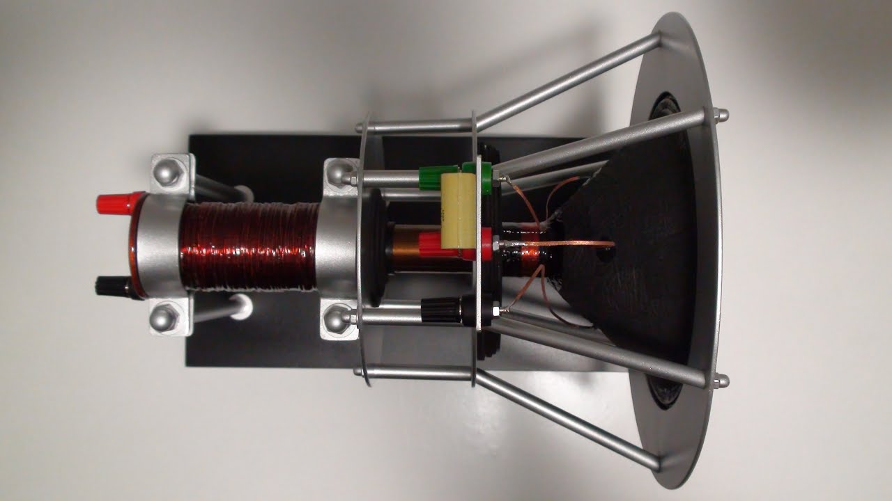 Altavoz electrodinámico de dos vías / Homemade two way electrodynamic ...