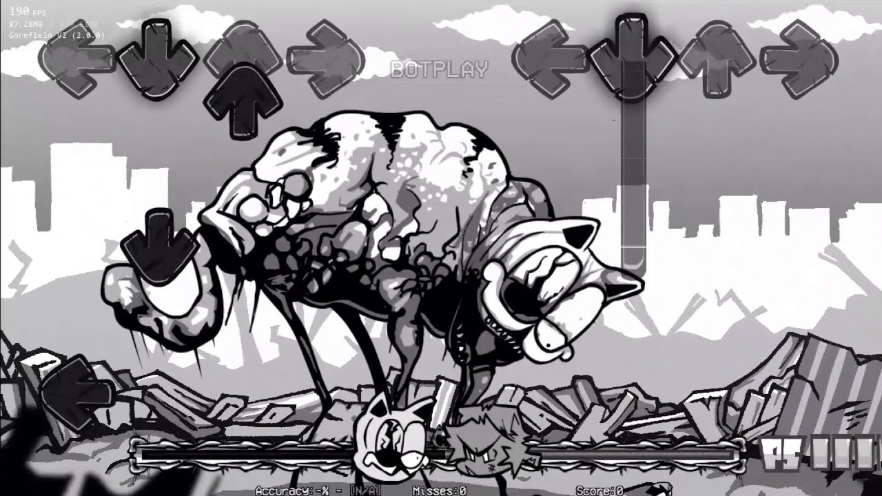 Hi Jon (Vocals) - FNF VS Gorefield V2 (Garfield Gameboy'd) OST - YouTube