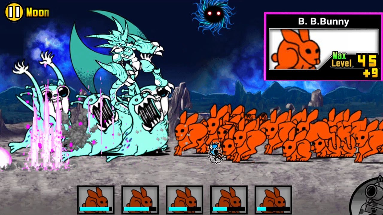 Battle cats - Spam B.B.Bunny (Red) Enemy - YouTube