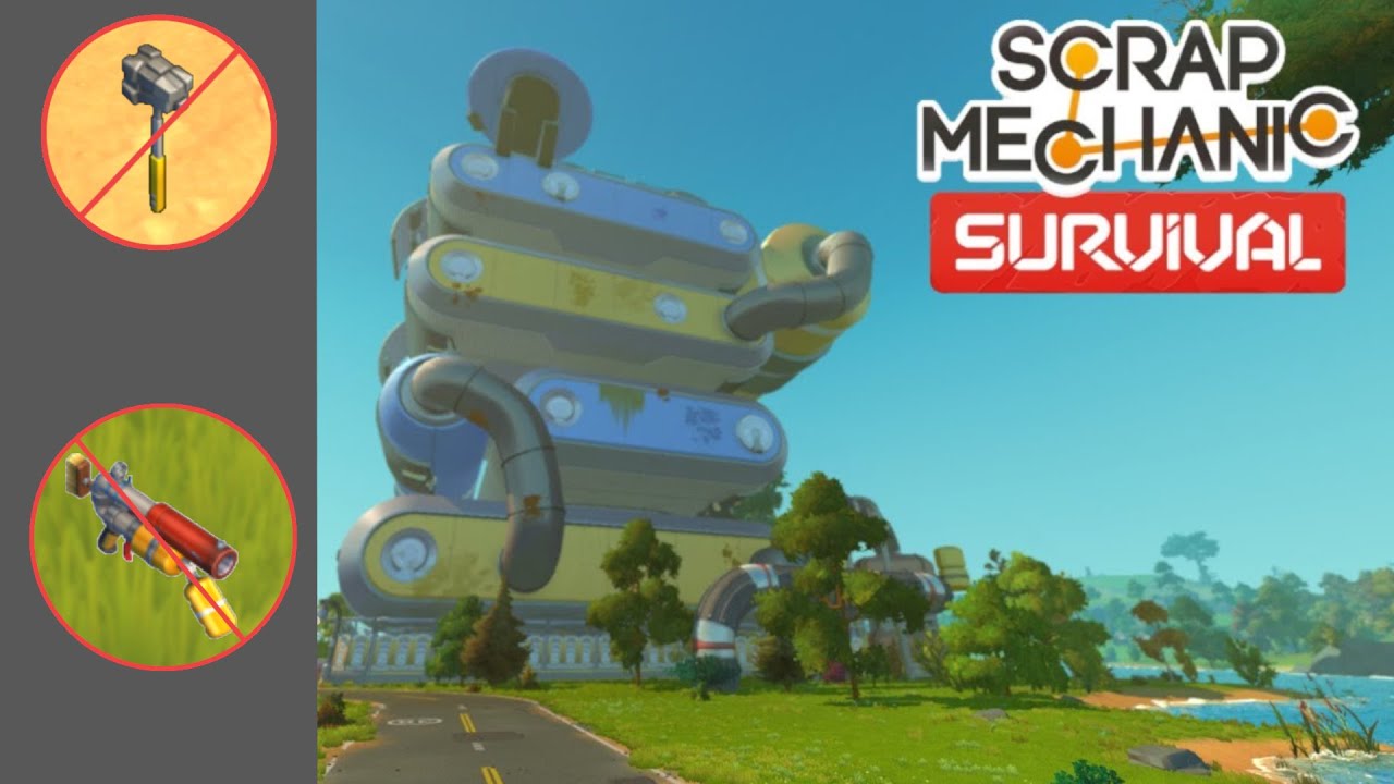 BEATING Scrap mechanic with NO Weapons 2!! - Scrap mechanic survival ...