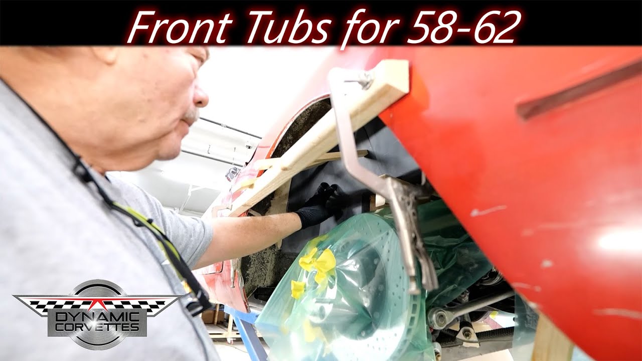 58-62 Front Tubs for bigger tires and a convertible top - YouTube