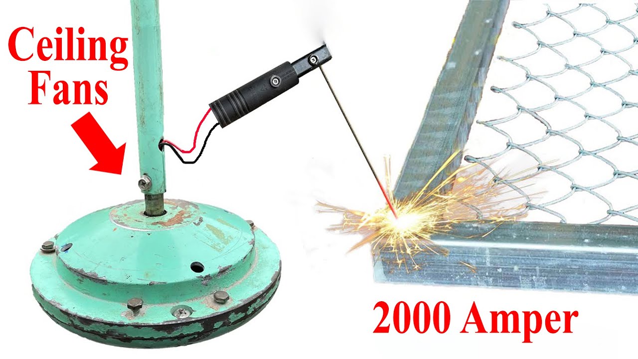 I Turn A Ceiling Fan Into A High Tech Welding Machine - YouTube