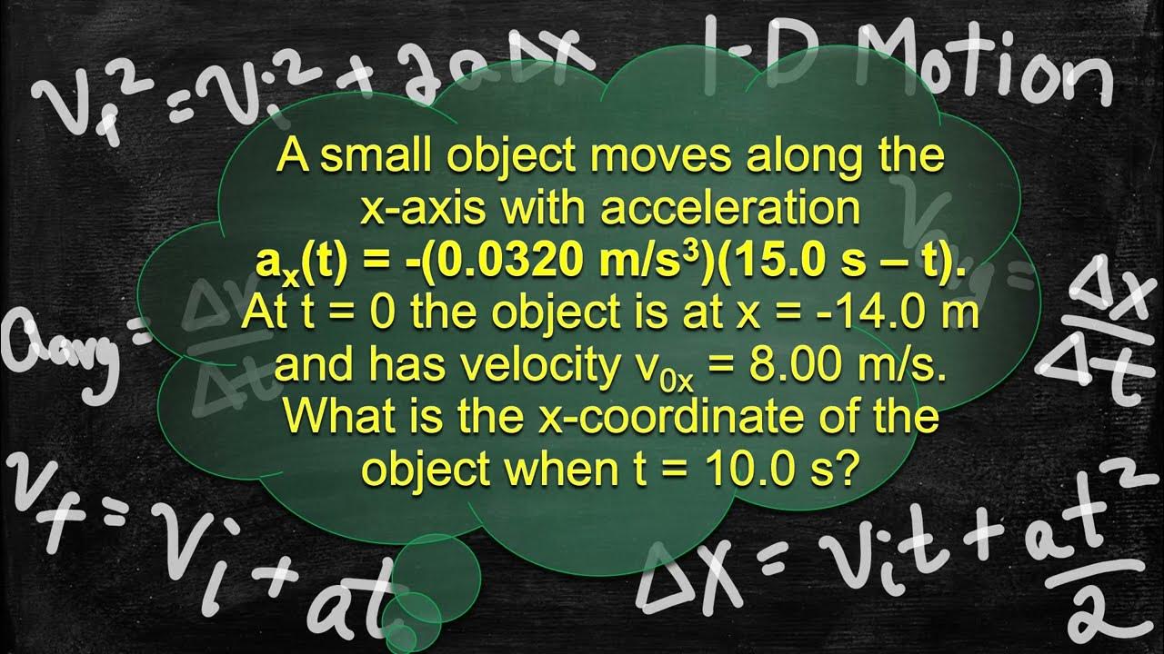 Physics Problem Solver Velocity and Position - 1-D Motion - Calculus-Based - Integration 2 - YouTube