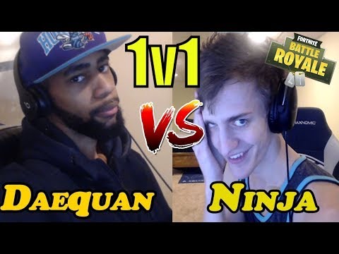 FORTNITE  DAEQUAN vs NINJA INTENSE 1v1 FIGHT|BOTH POVS