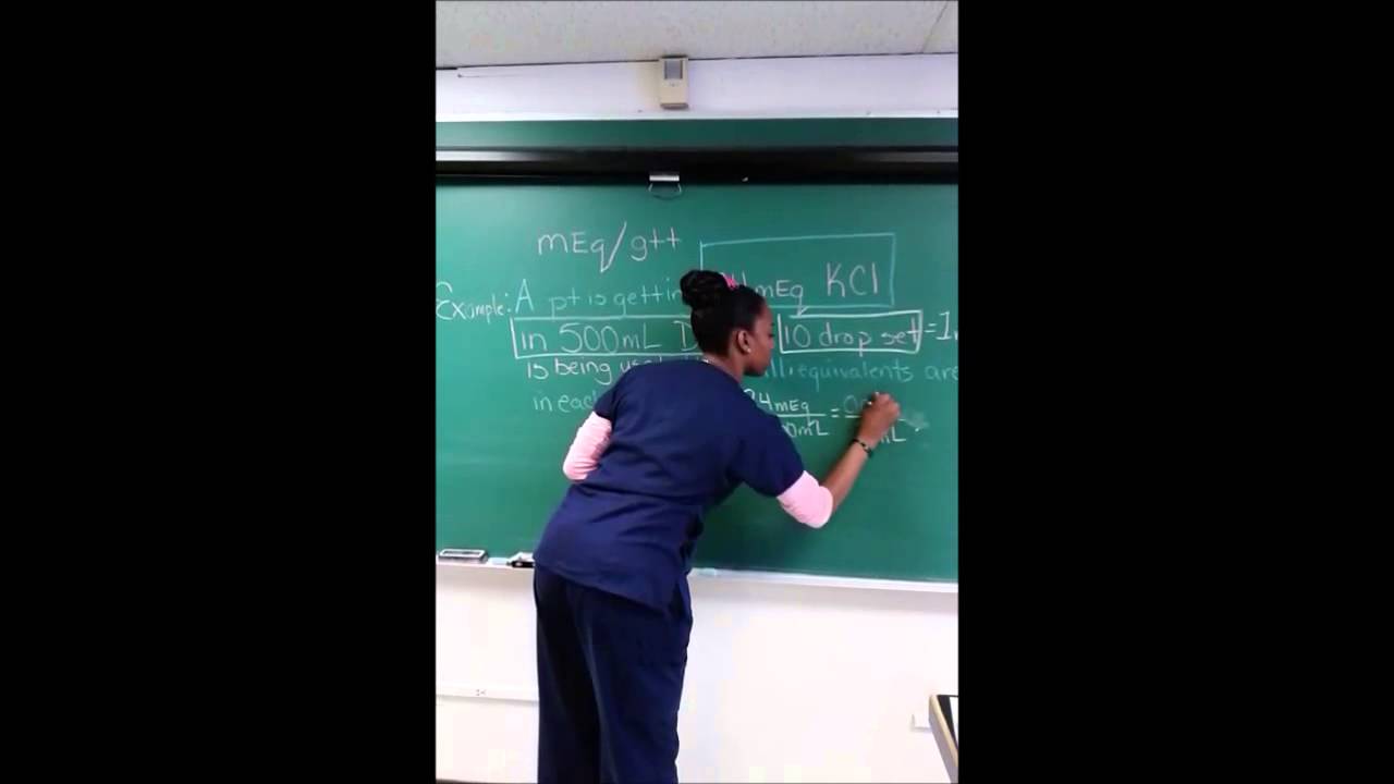 Easy to Learn milliequivalent (mEq) per drop( gtt) - YouTube