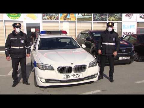 İrandan gələn maşınları polis müşayiət edir