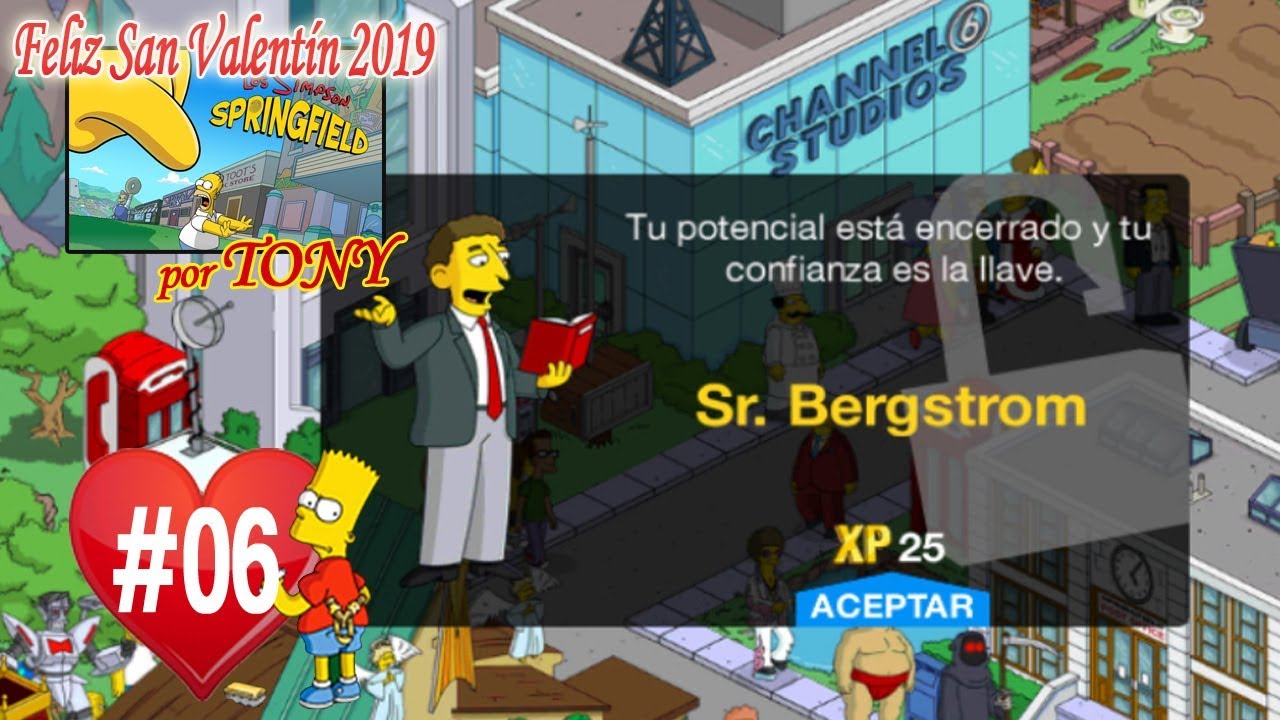 Los Simpson Springfield "SanValentin'19: Cap. 6 - El señor Bergstrom ...