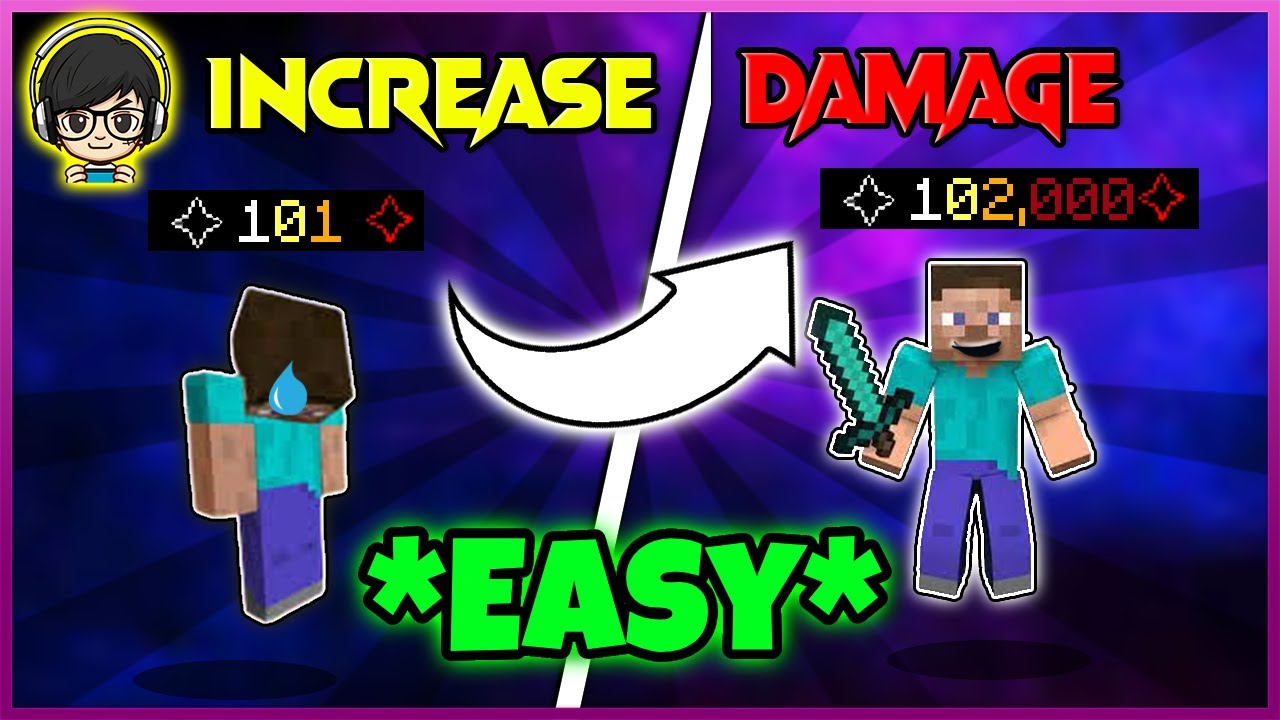 How to Increase your DAMAGE in Fakepixel Skyblock - YouTube