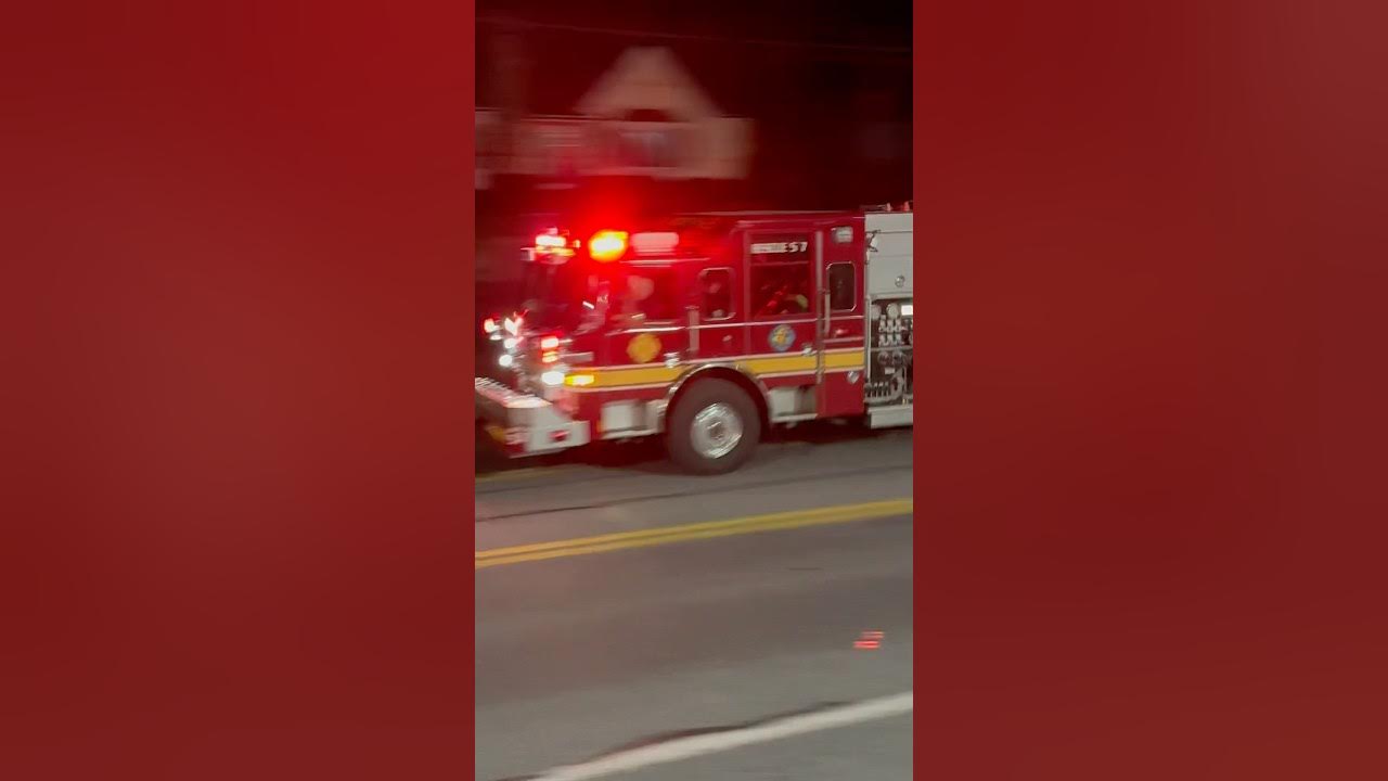 Rescue 57 Responding to a Residential - Rescue #qfd57 #pierce - YouTube