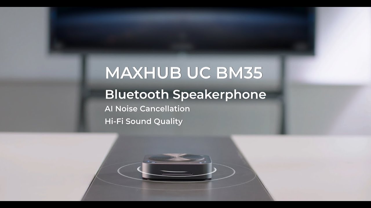 Introduction about the MAXHUB UC BM35 Bluetooth Speakerphone. - YouTube