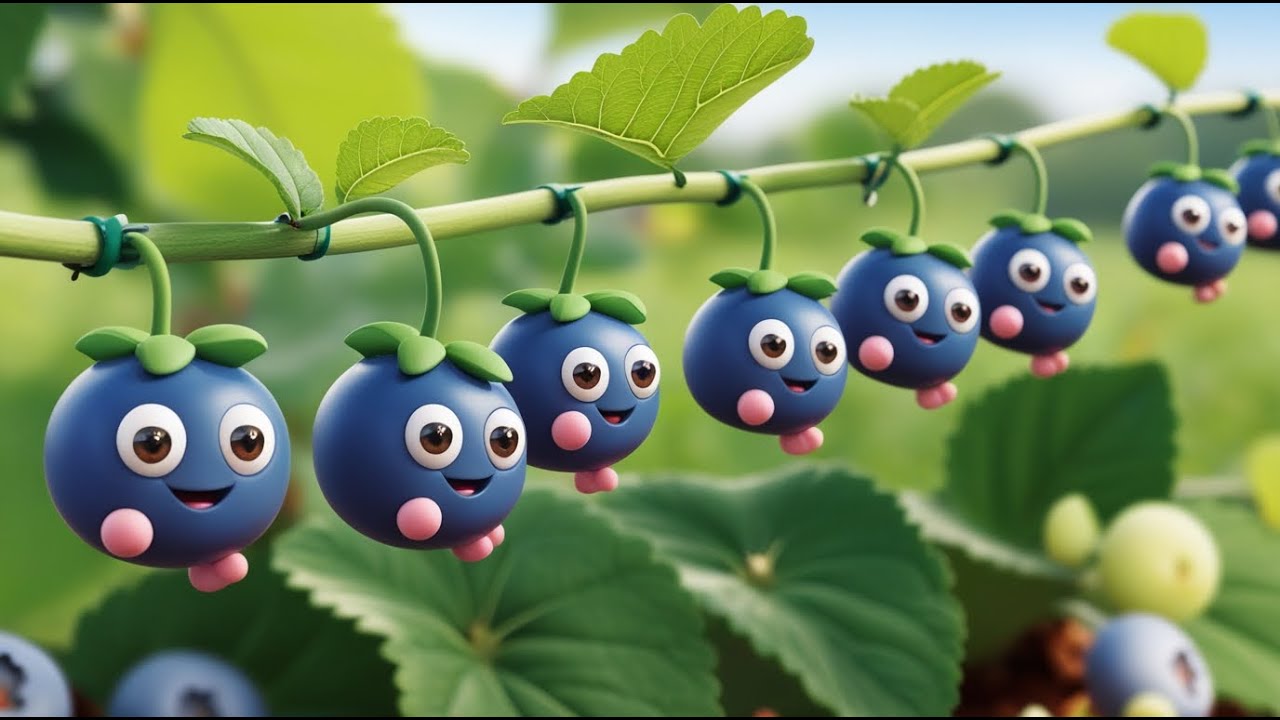 🍇 Fun Blueberry Song for Kids | Nursery Rhymes & Sing Along - YouTube