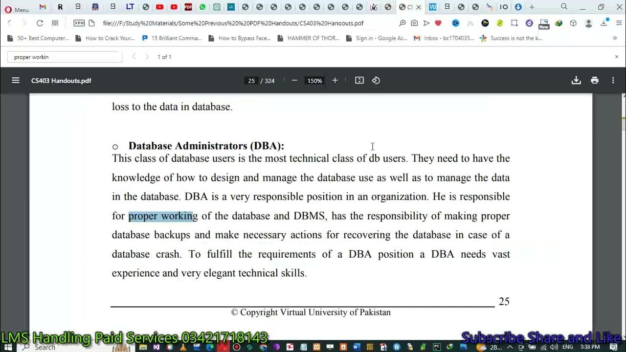 Cs403 Quiz No 1 Solution Spring 2023 Cs403 Quiz 1 Solution Youtube