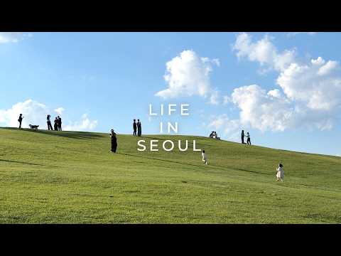 Seoul Vlog - Summer Picnic & Cafe Hopping | Shopping & Street Food | Gwangjang Market, Olympic Park
