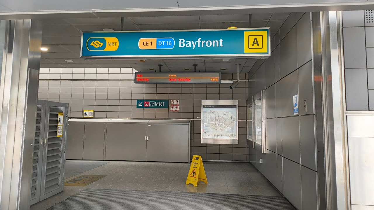 Bayfront CE DT MRT Exit A & Surroundings | Recon Apr 2025 - YouTube