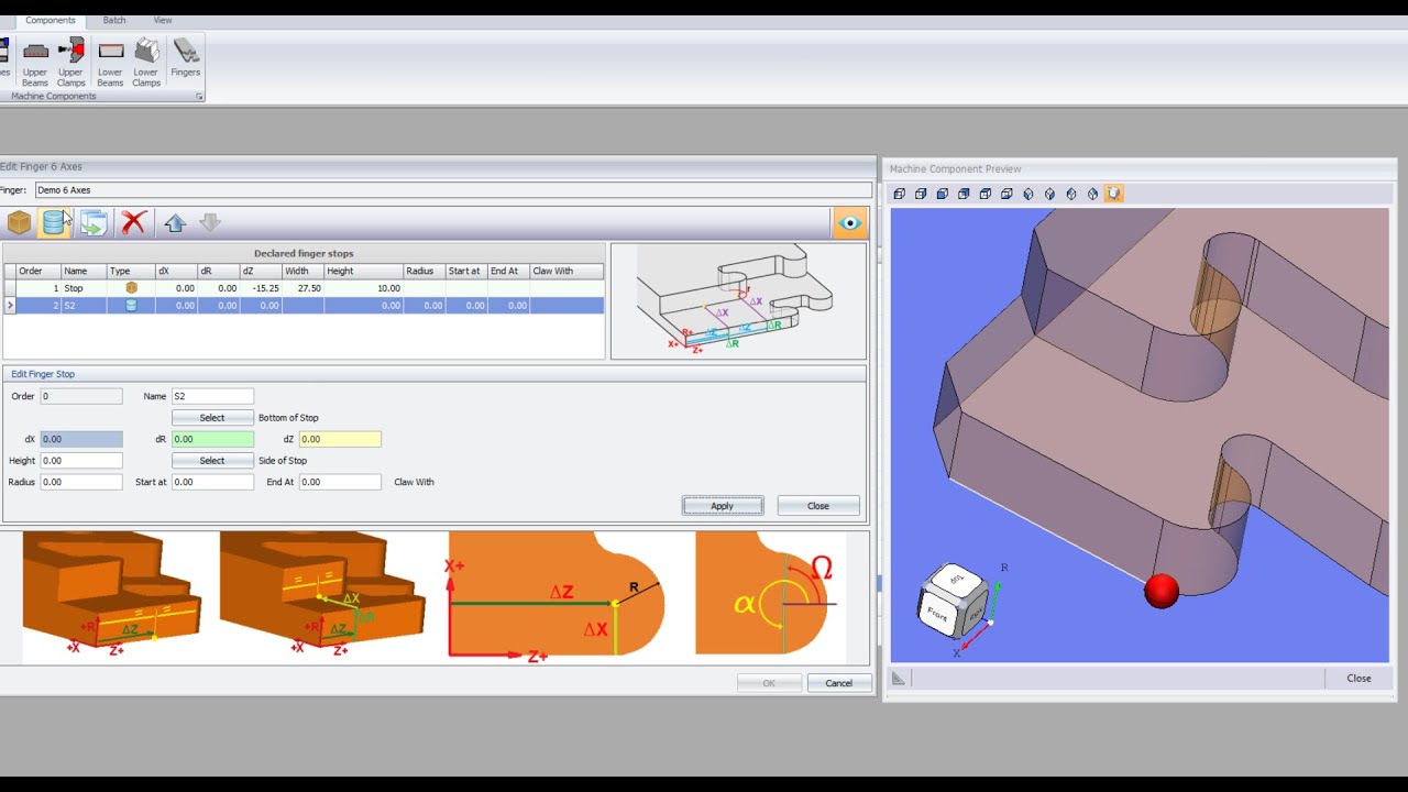 MBend V12 Finger Stop Interactive Definition - YouTube