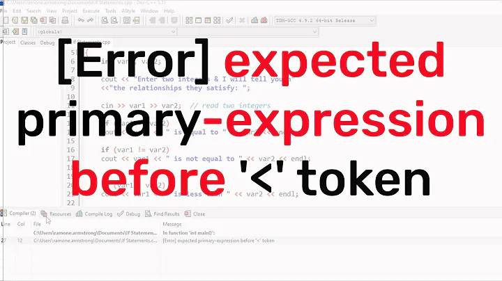 [solved] Expected Primary Expression Before ‘ Token 9to5answer