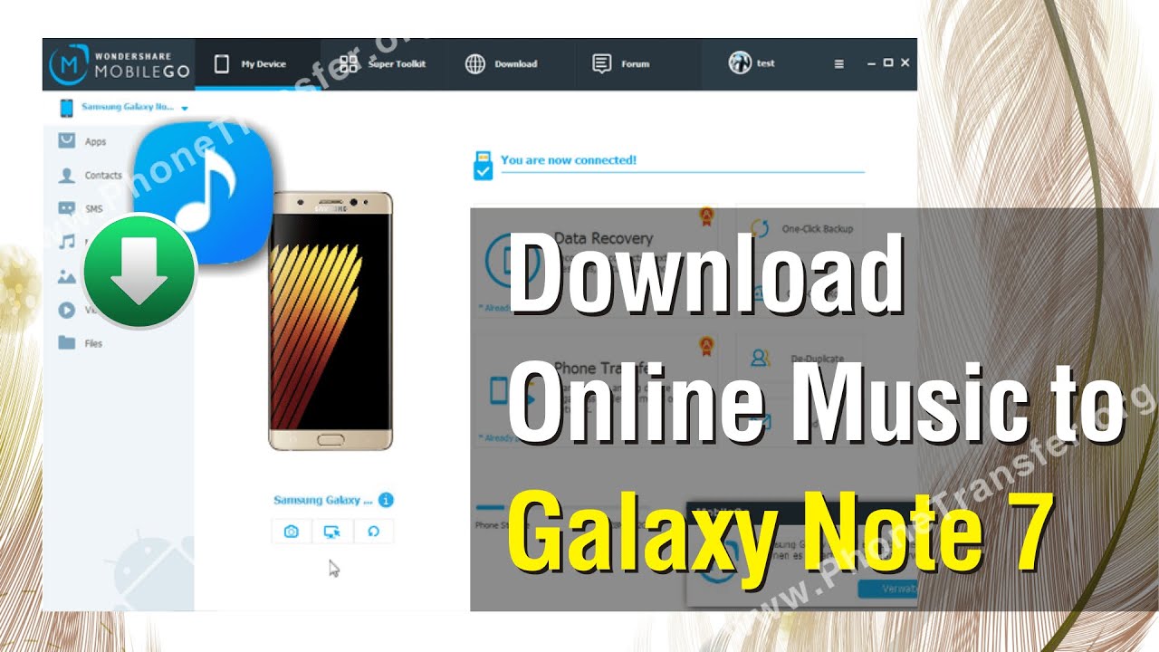 How to Download Music to Galaxy Note 7 For Free - Samsung Note 7 Music ...