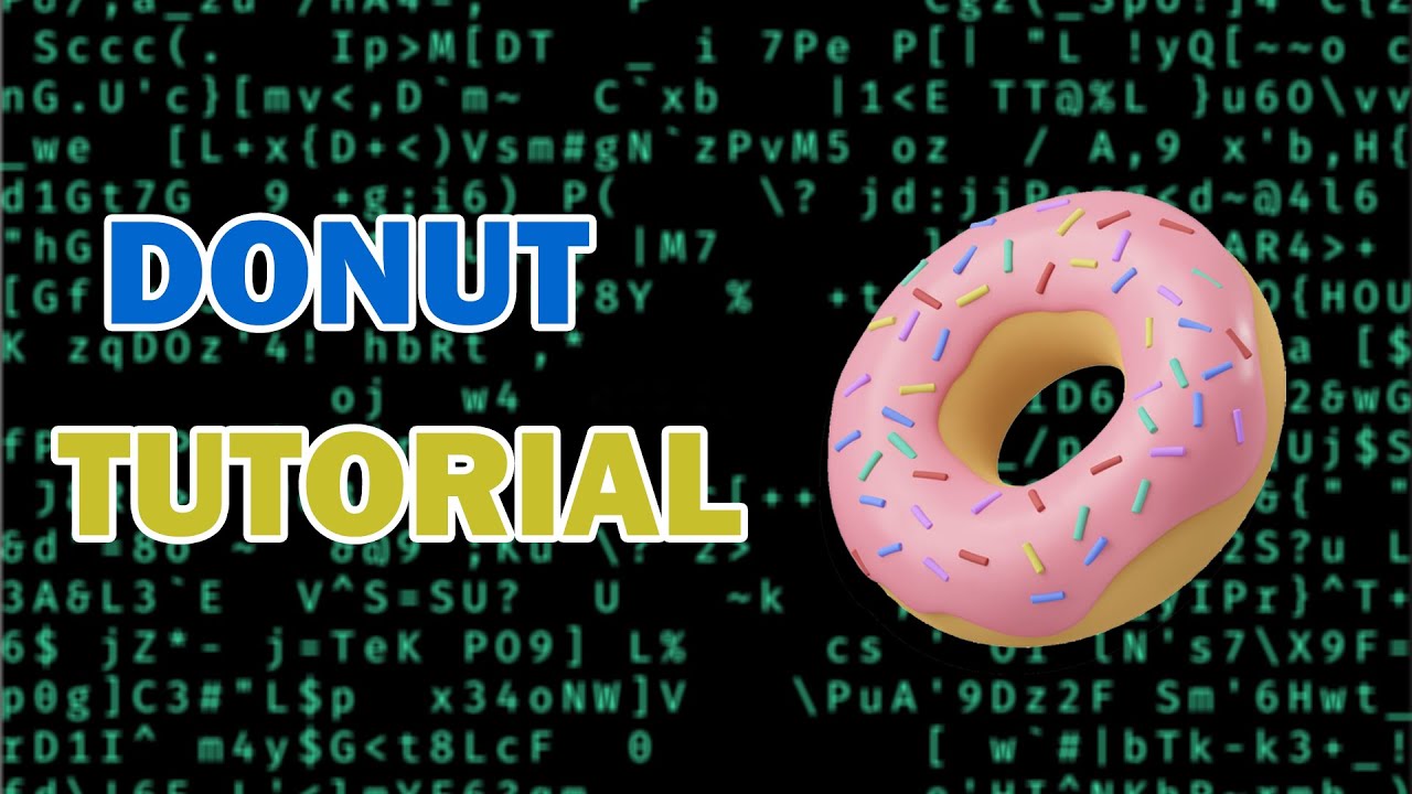 Spinning 3d Ascii Donut In Python🍩 Youtube