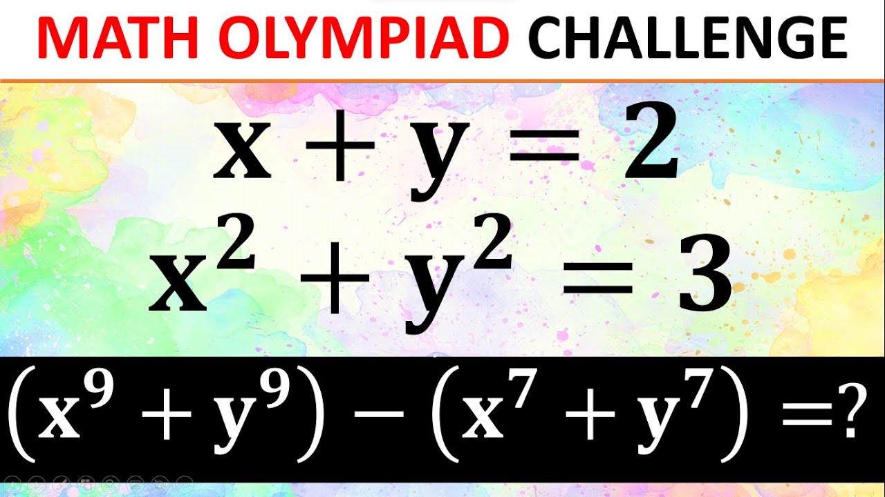 Maths Olympiad Preparation | An Algebra Challenge - YouTube