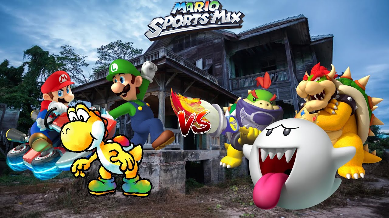 Mario Sports Mix - Basketball (3 players, Normal CPU) Exhibition Match ...