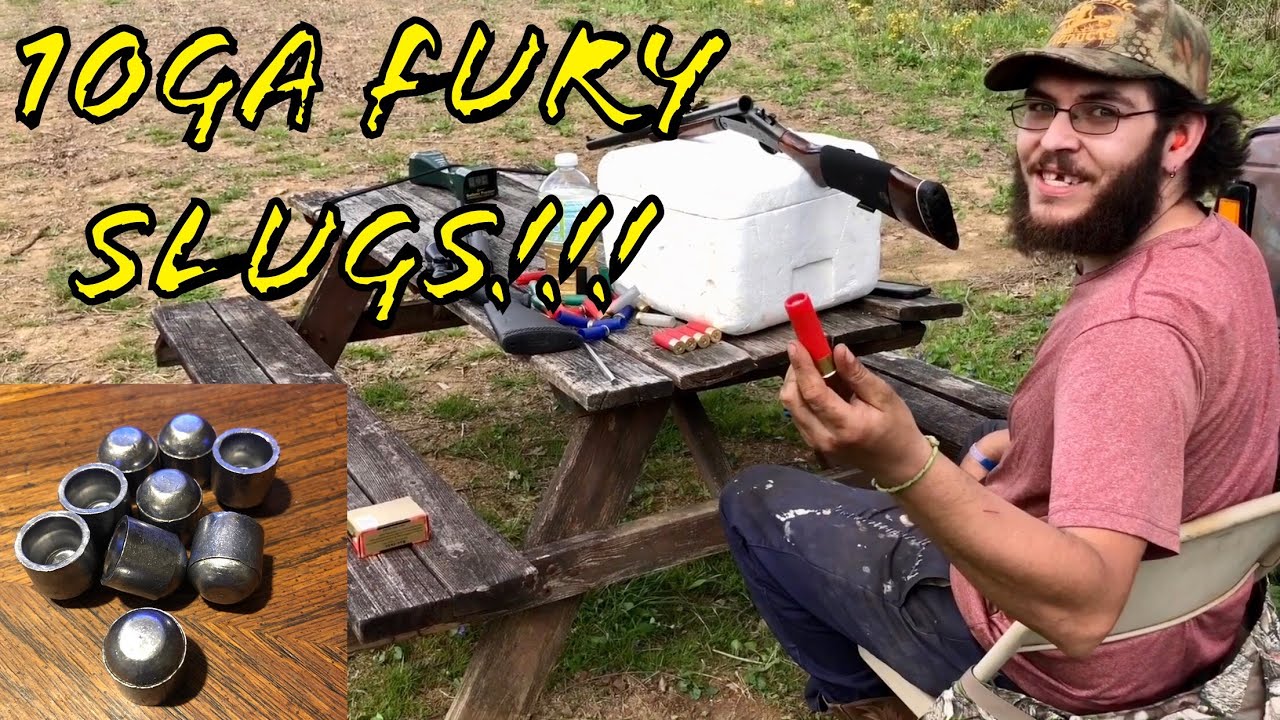 Fury Custom Bullets 10GA Slug Range Testing! - YouTube