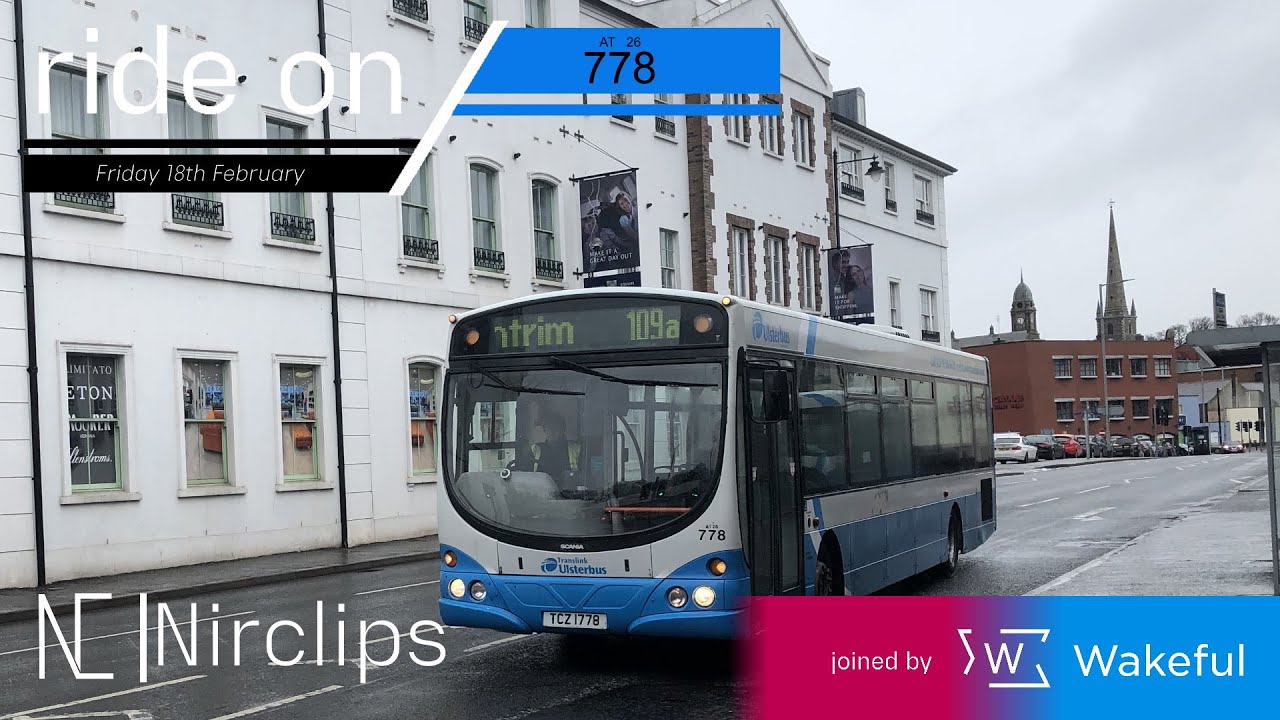 Ride on Translink Ulsterbus 778 Wright Solar (TCZ 1778) - YouTube