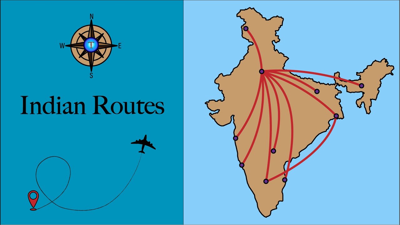 Top 10 Busiest Air Routes in India in April 2021 Mapped🛫 - YouTube