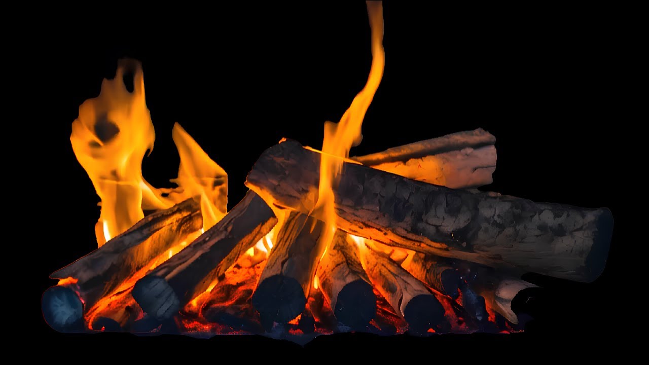Captivating Close-Up Fireplace Vibes Relaxing Fire Crackling Video 4K ...