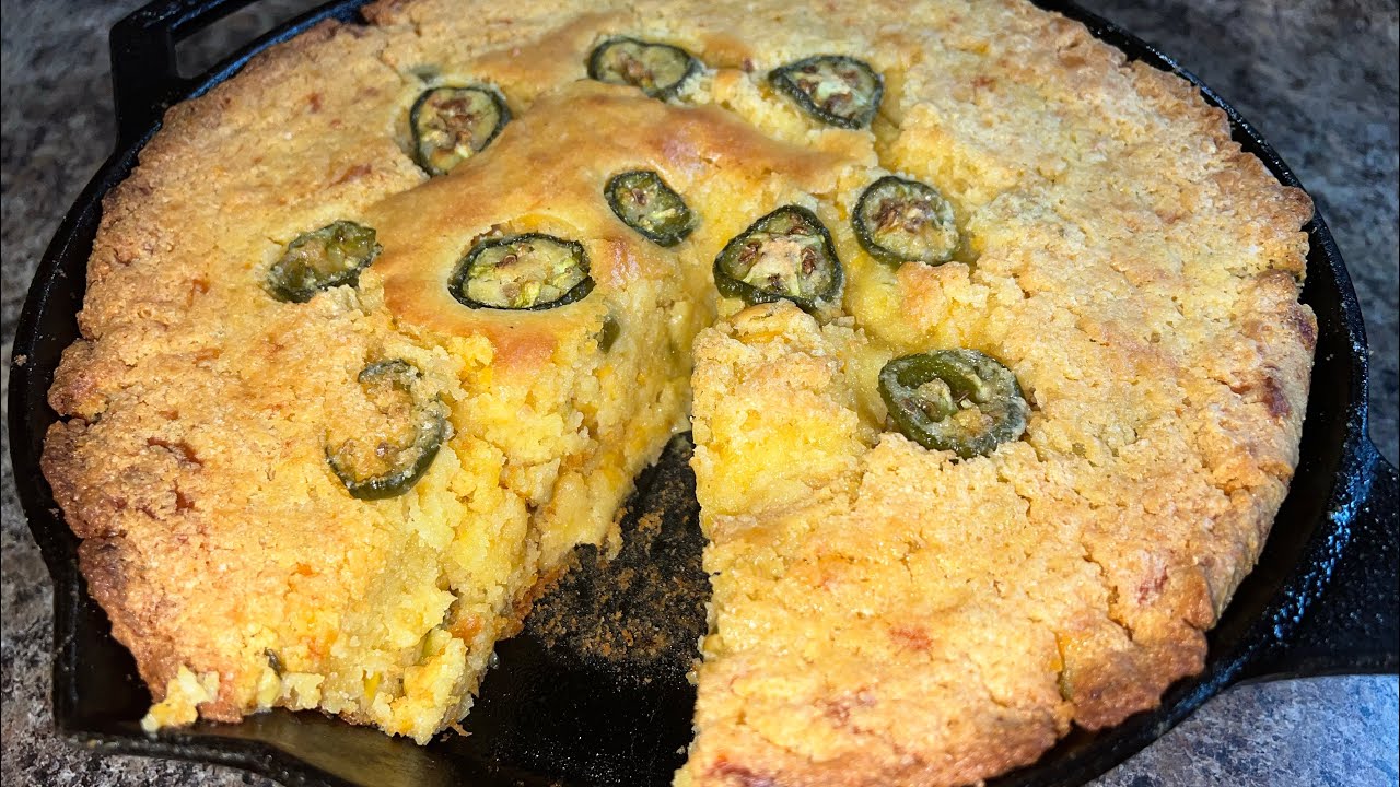 Cheddar Jalapeño Cornbread - YouTube