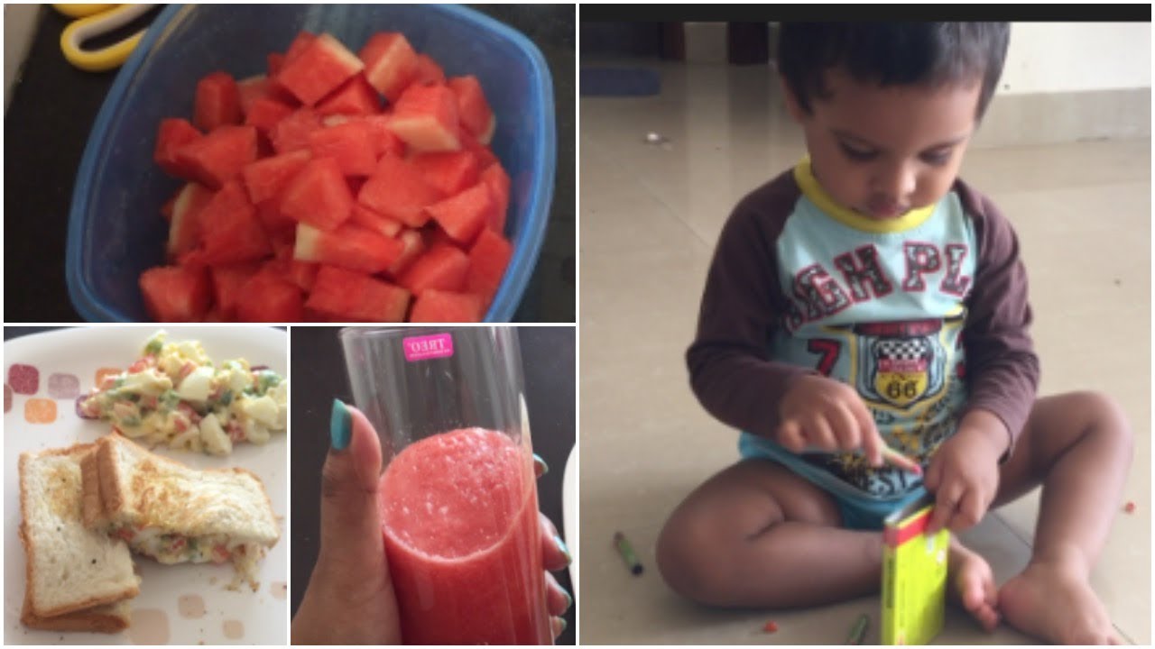 MY Morning break fast routine ||Easiest way to remove Watermelon Seeds ...