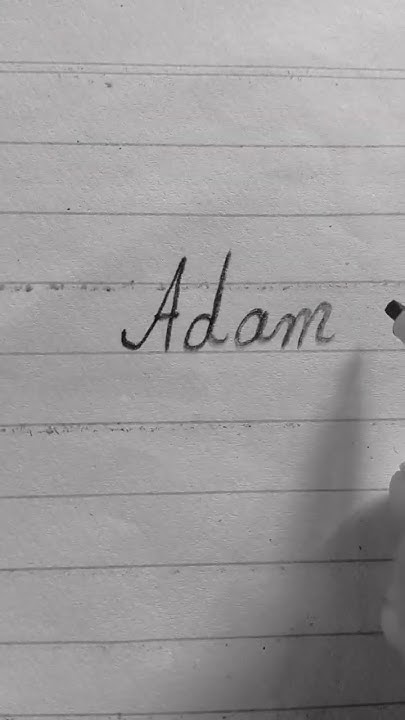 Alphabetical series first name Adam #handwriting #signature # ...