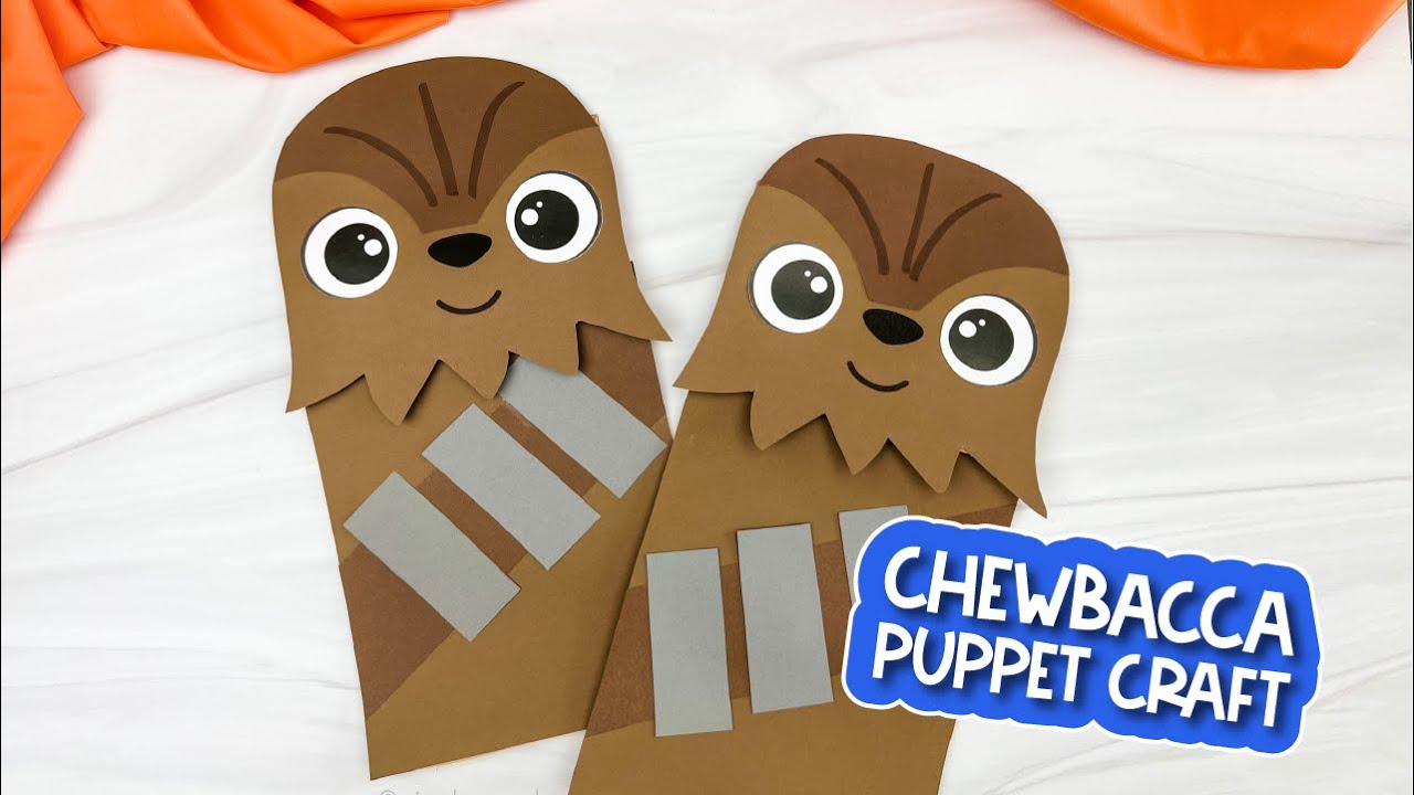 Chewbacca Paper Bag Puppet Craft For Kids - YouTube