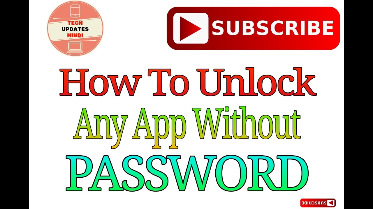 Unlock Any Locked App Without Password (100% WORKING) - YouTube