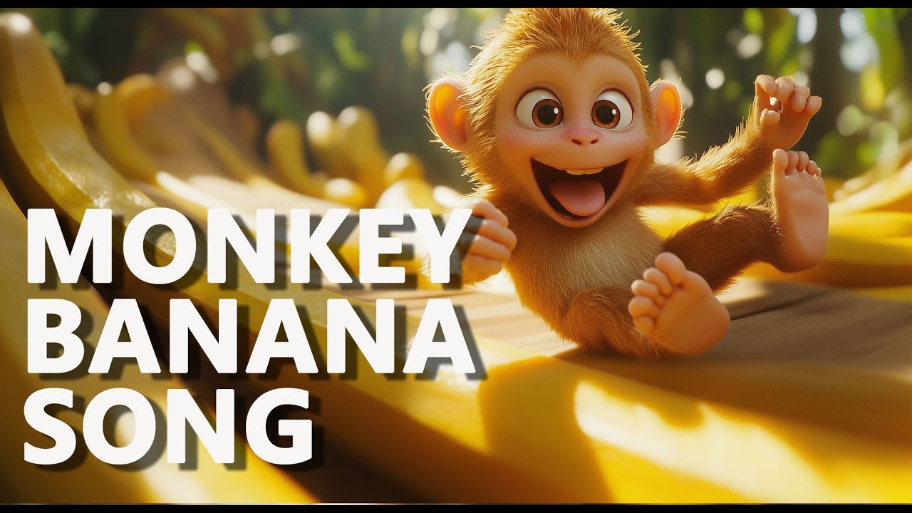 Monkey Banana song Baby Monkey song | Animal song for children | Little ...