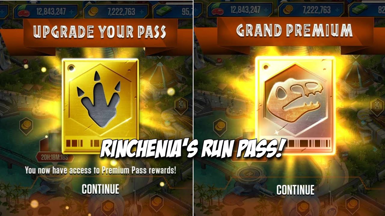 PREMIUM AND GRAND PREMIUM PASS (RICHENIA'S RUN) | Jurassic World: The ...