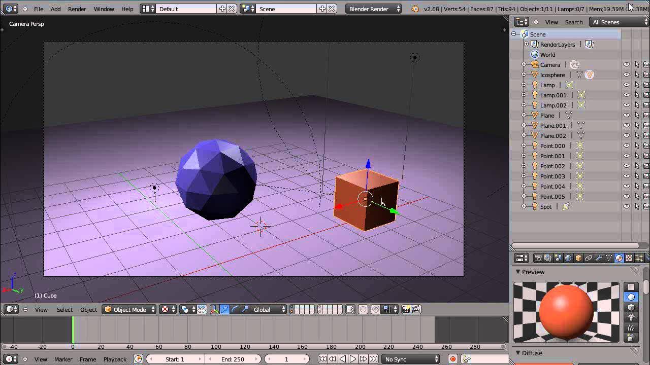 Beginning Blender Tutorial Finding and Hiding Objects in your Scene - YouTube