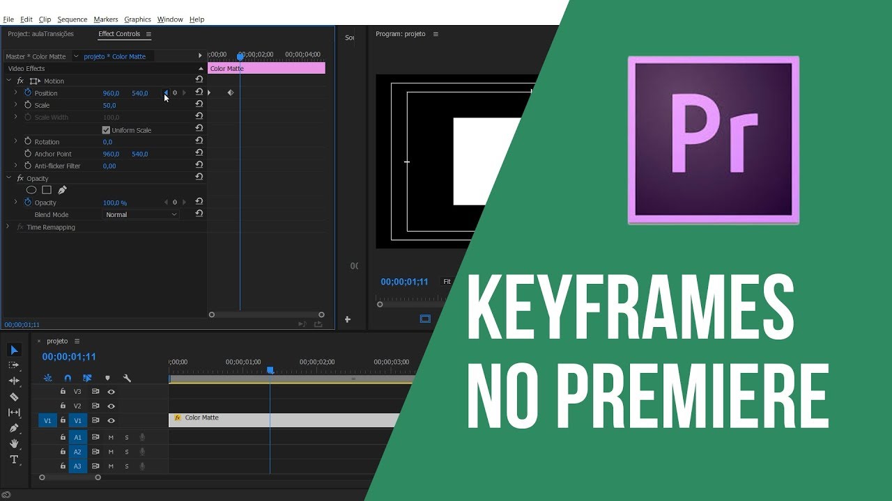 COMO USAR KEYFRAMES NO PREMIERE - YouTube