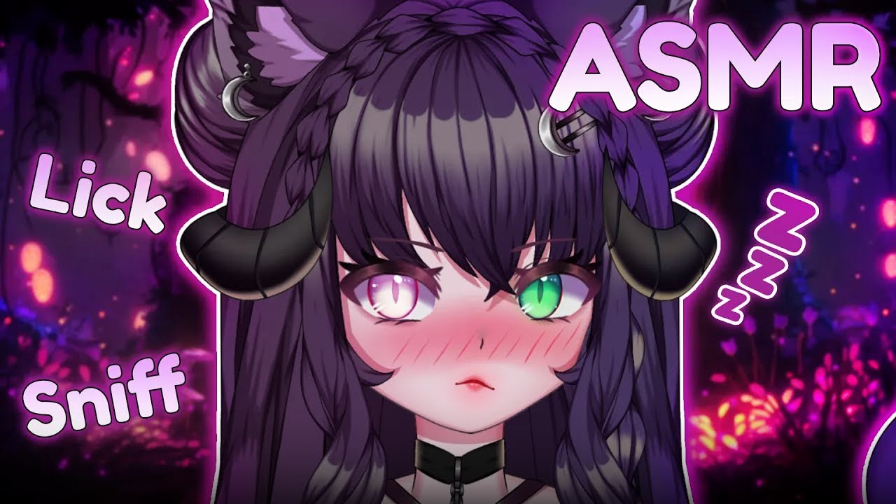 ASMR | 💜 Sniffa, licks, noms, nya, breathing! 💜 (3dio) - VOD - YouTube