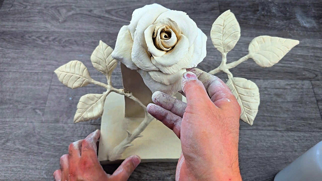 How to make a rose sculpture - YouTube