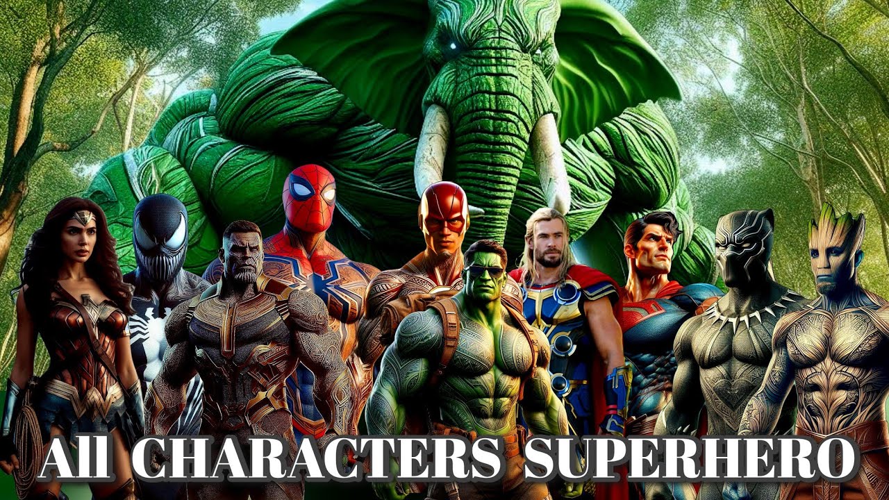 AVENGERS But Elephant (Marvel & DC) All Characters Superhero. - YouTube