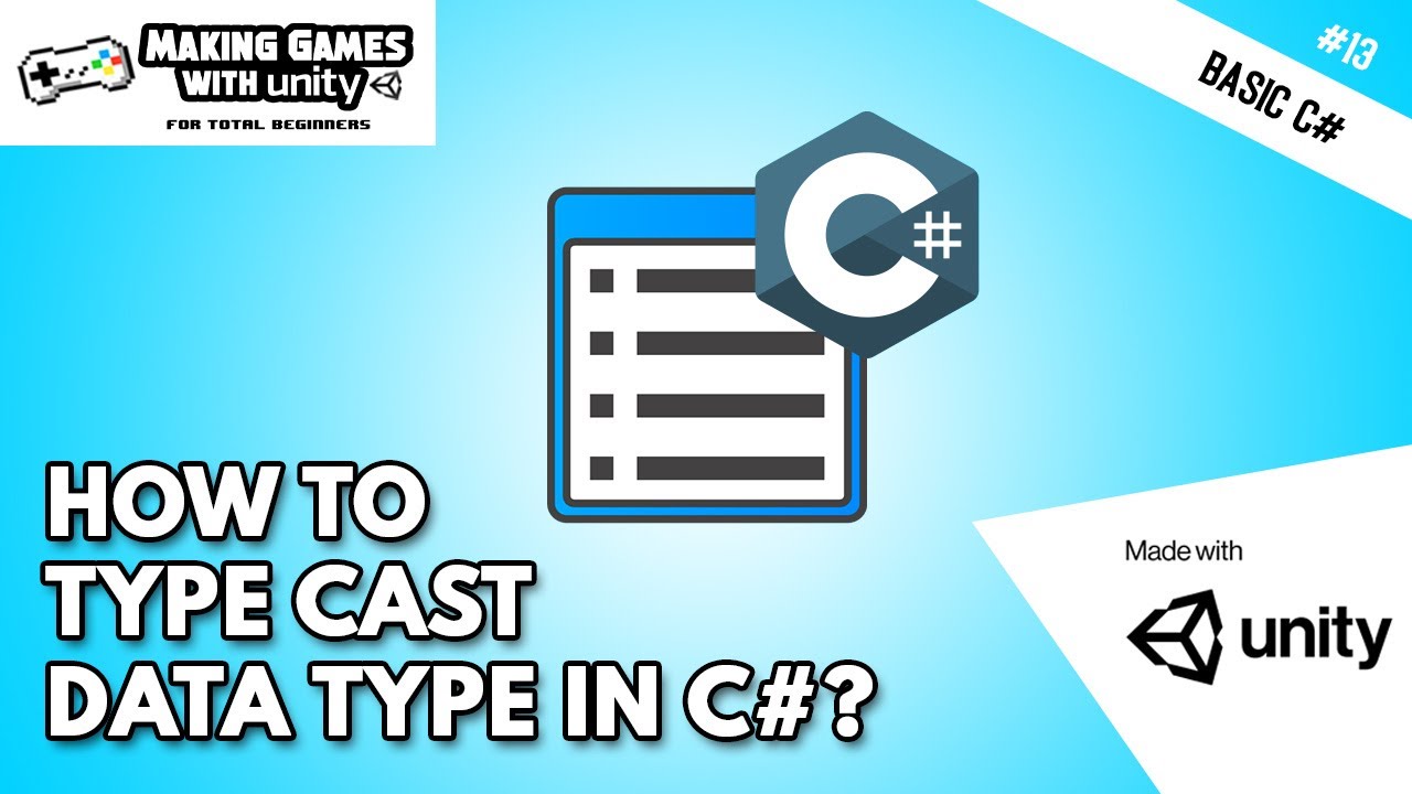 How To Type Cast Data Type In C Unity Basic C Programming 13 YouTube How To Type Cast Data Type In C Unity Basic C Programming 13 YouTube