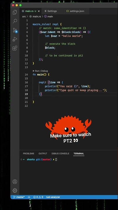 Rust Macros - CLI Prompt [1/3] #programming #rustlang - YouTube