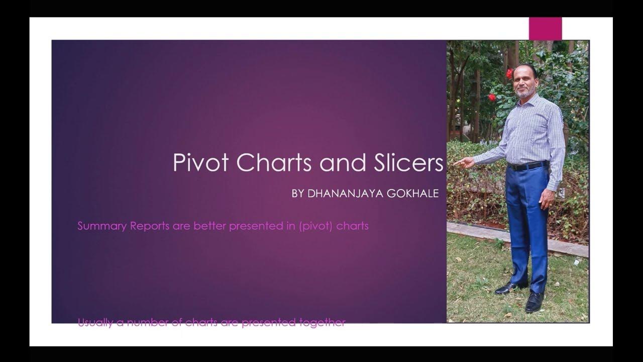 Pivot Charts & Slicers || Dashboards in Excel || Using slicers to filter data || Data ...