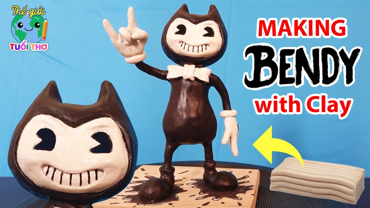 Making BENDY with Clay (Bendy and the Ink Machine) ★ Nặn BENDY bằng đất ...