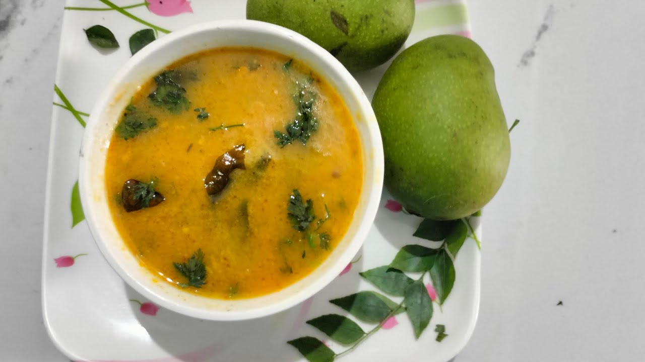 Aam ki kadhi recipe | kachya aambyachi kadhi recipe | Raw mango kadhi ...
